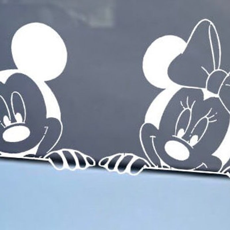 Mickey Mouse Car Decal - Etsy Canada