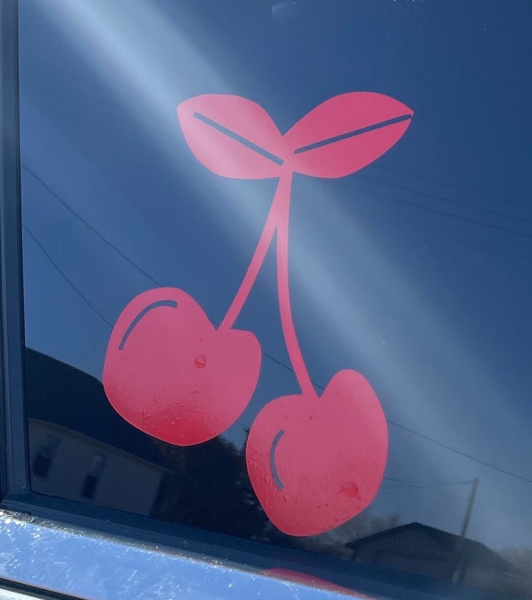 Cherries, Die Cut Vinyl Vehicle Window Sticker Decal. - Etsy
