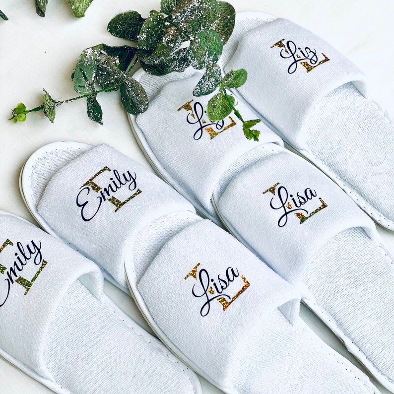 Personalized Spa Slippers | Kids Pamper Party Favors | Pamper Slippers ...