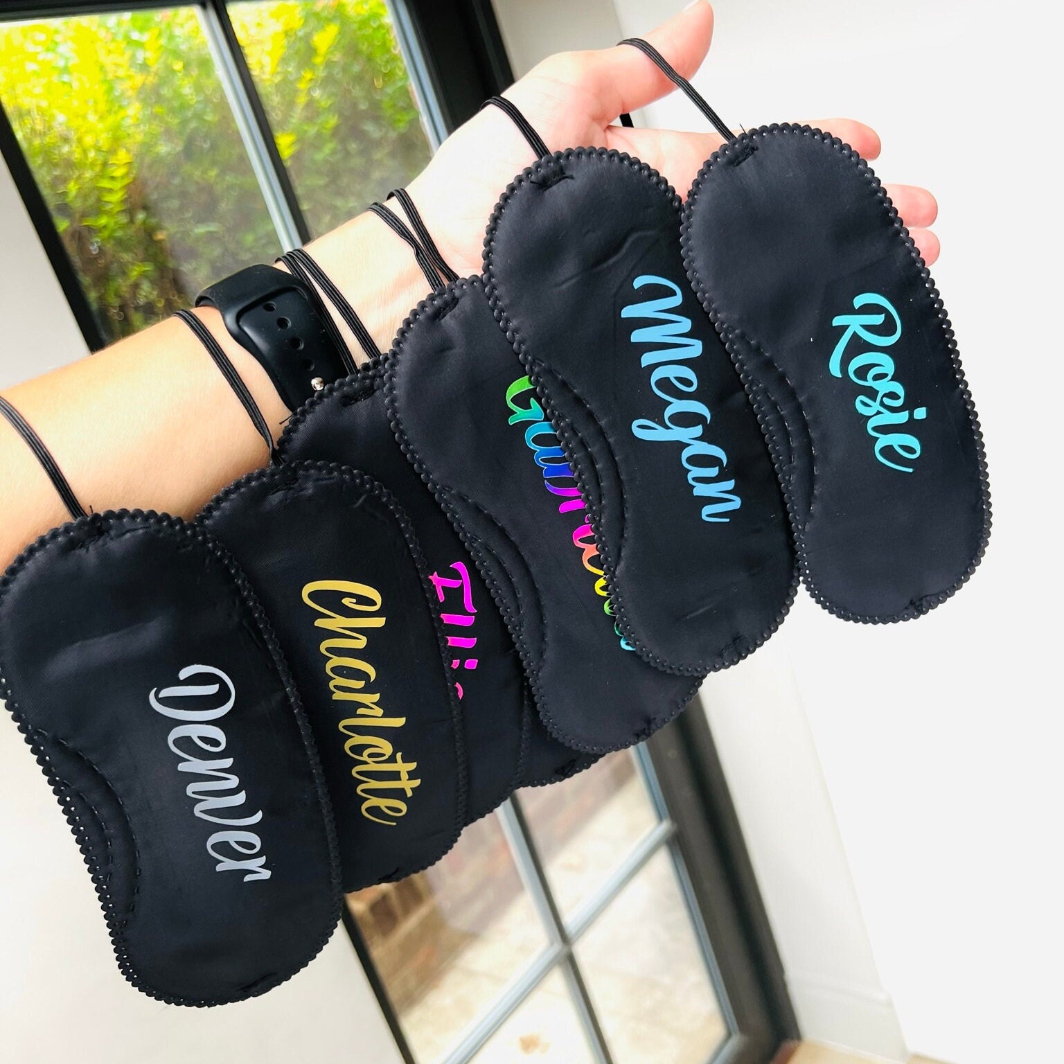 Personalised Sleep Eye Masks for Adults Kids Girls Sleepover - Etsy UK