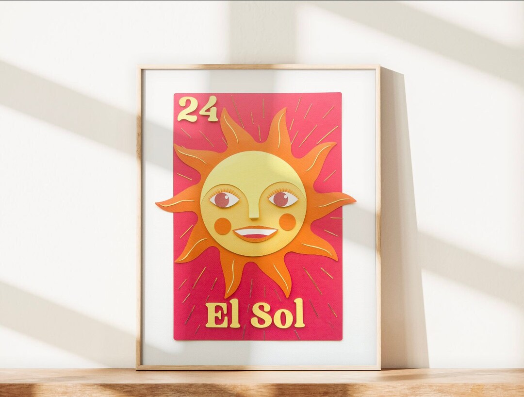 El Sol / Loteria-inspired / Photo Print of Cut-paper Artwork - Etsy