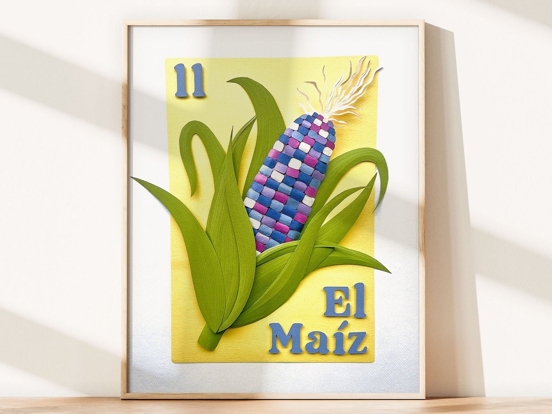 El Maíz / Loteria-inspired / Photo Print of Cut-paper Artwork - Etsy