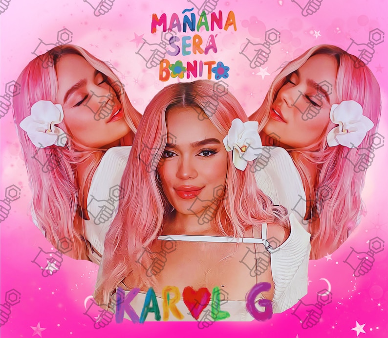 DIGITAL DOWNLOAD, 2 Karol G Tumbler Wrap, Karol G Tumbler Design, Karol ...