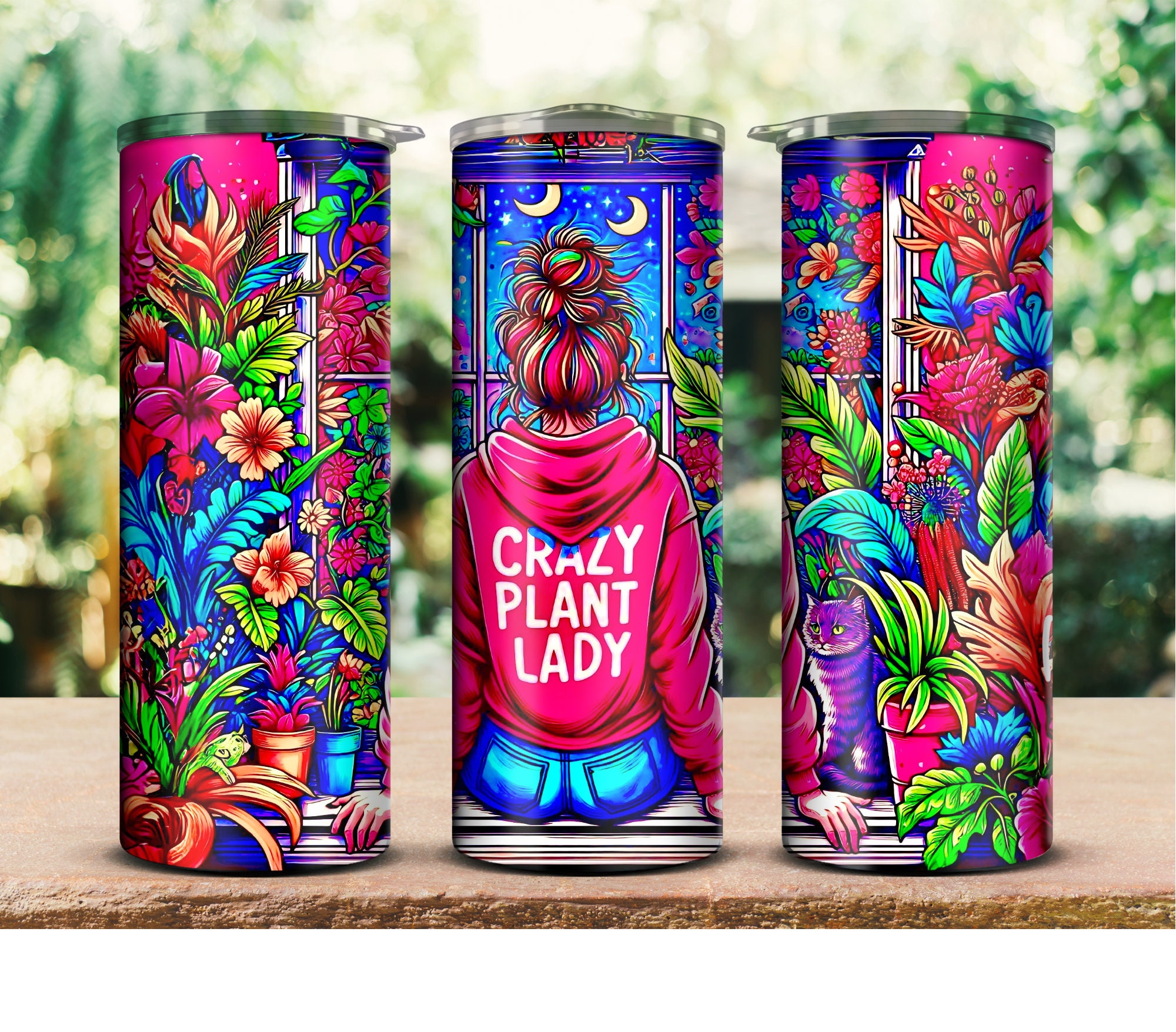 Crazy Plant Lady Tumbler Png, Plant Png, Crazy Plant Lady, Crazy Plant ...