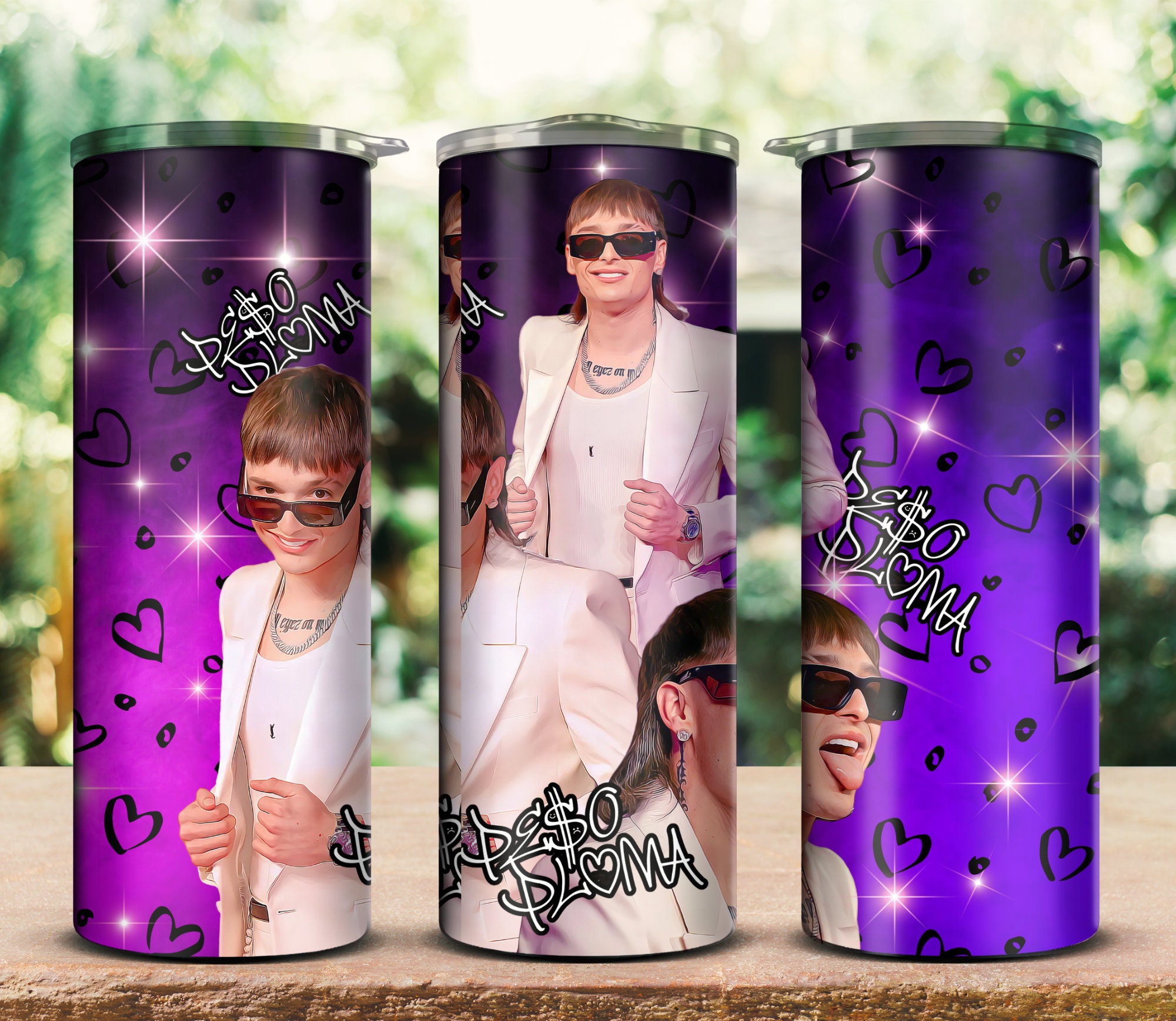 Peso Pluma Png, Peso Pluma Tumbler Wrap, Peso Pluma Pink Png, Peso ...