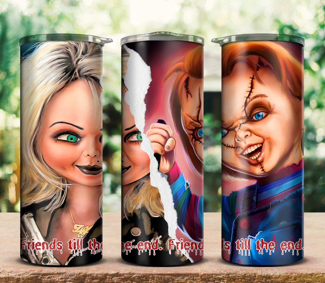 Halloween Tumbler Wrap, Chucky Png, Killer Doll Tumbler Wrap, Tiffany ...
