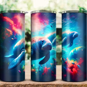 4 Manatee Pngs, Manatee Tumbler Wrap, Manatee Art Ready to Print ...