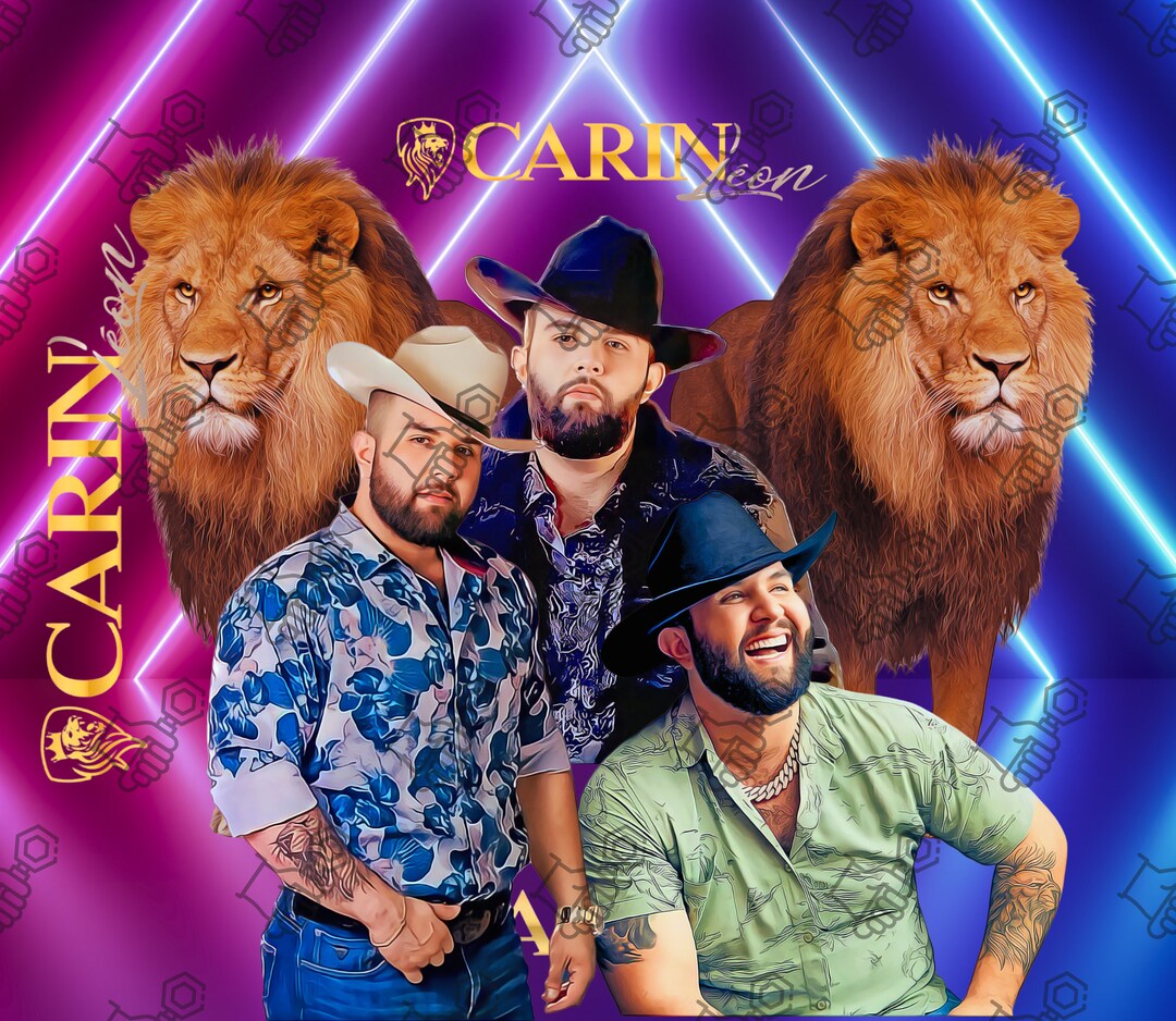 Carin Leon Tumbler Wrap, Carin Leon Png, Carin Leon Sublimation Design ...