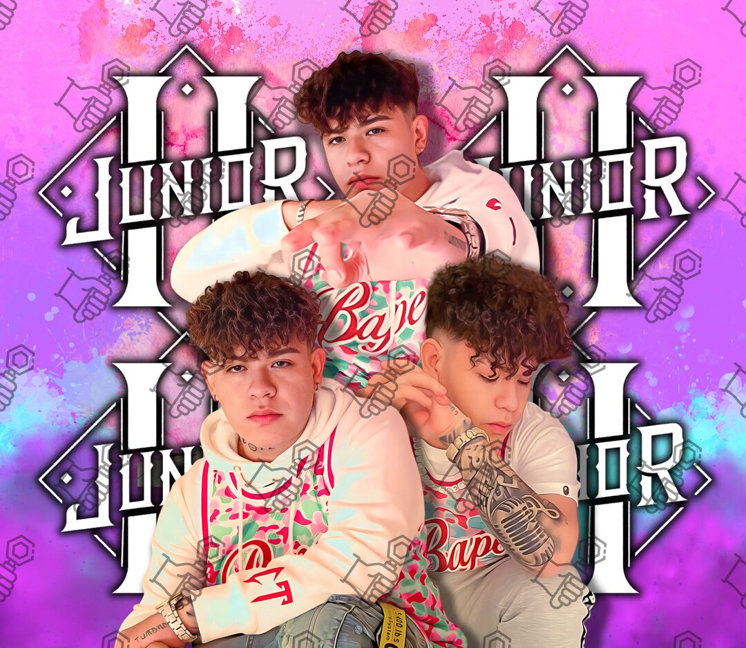 Junior H Tumbler Wrap, Junior H Png, Junior H, Music Tumbler Wrap, Pink ...