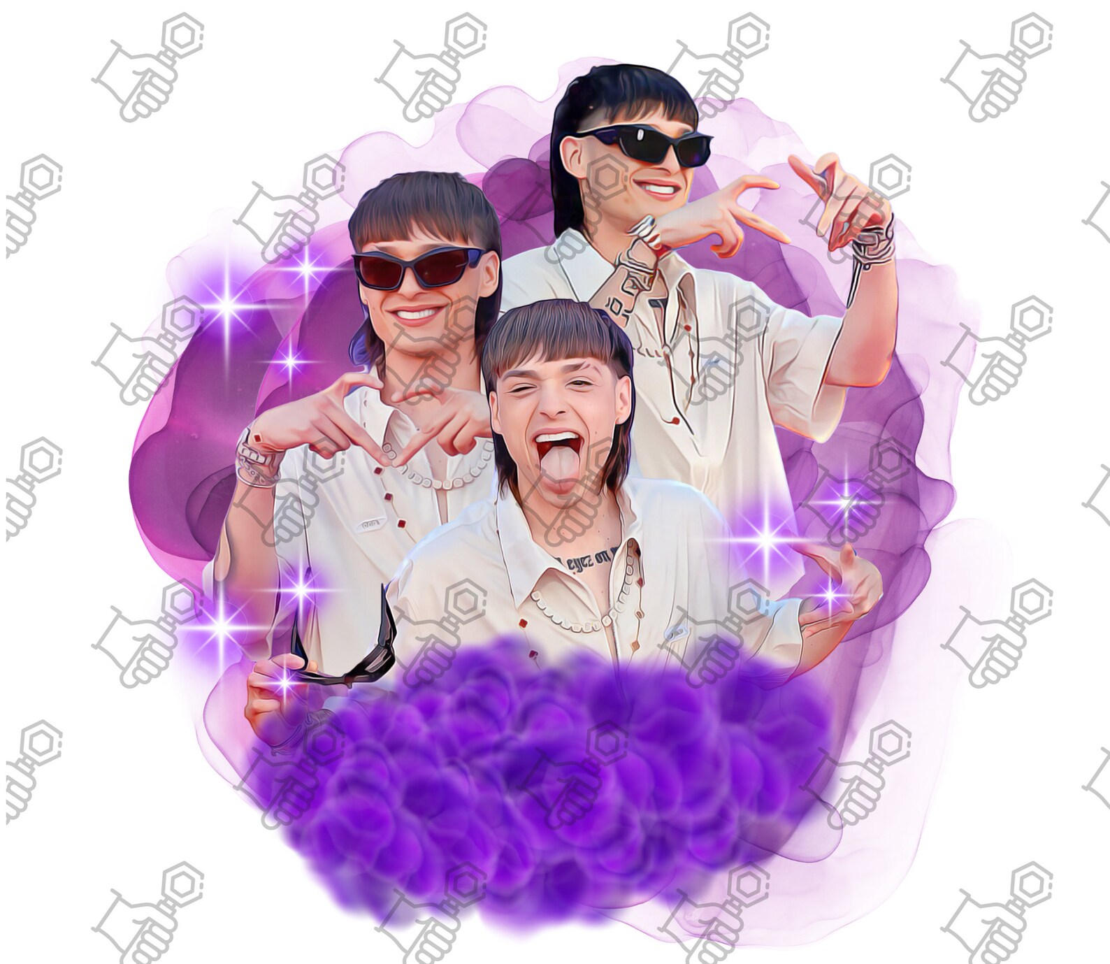 Peso Pluma Purple Png, Peso Pluma , Peso Pluma Shirt Png, Peso Pluma ...