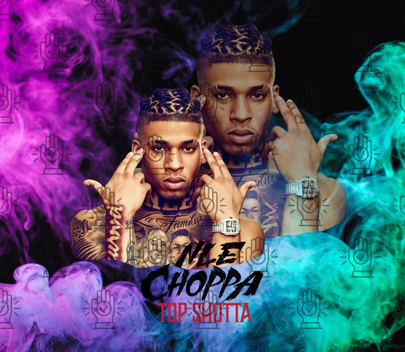 NLE Choppa Png, Nle Tumbler Wrap, 20oz Tumbler Wrap, Sublimation ...