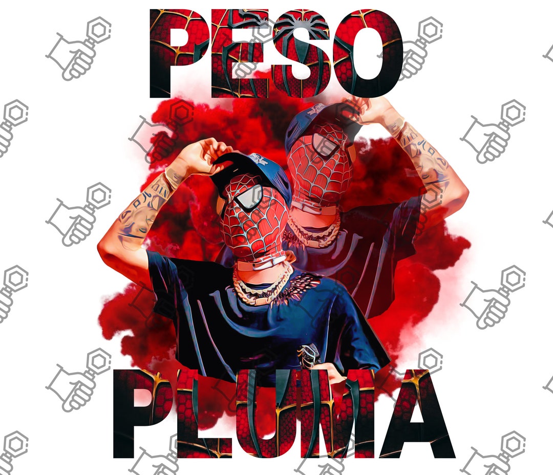 Peso Pluma Spider Man Png, Peso Pluma Spider Man Tumbler Wrap, Peso ...