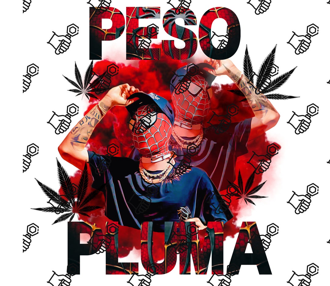 Peso Pluma Weed Png, Peso Pluma Weed Tumbler Wrap, Peso Pluma Spider ...
