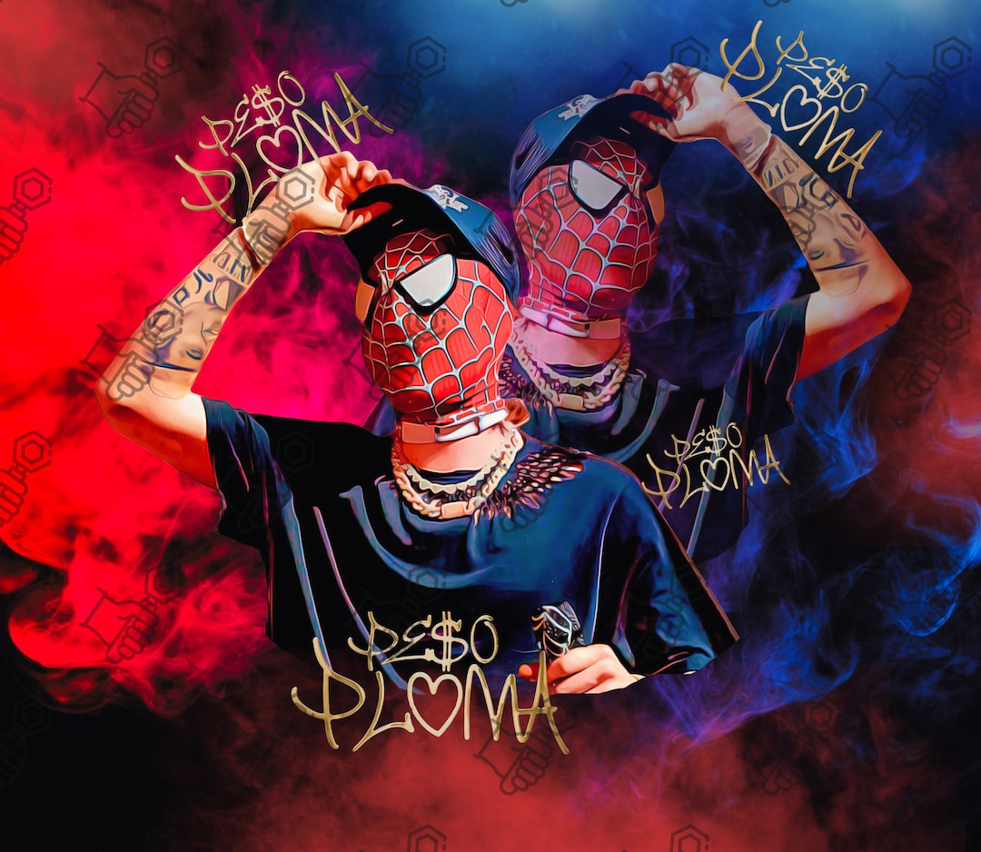 Peso Pluma Tumbler Wrap, Peso Pluma Spider Png, Peso Pluma Png, Peso ...