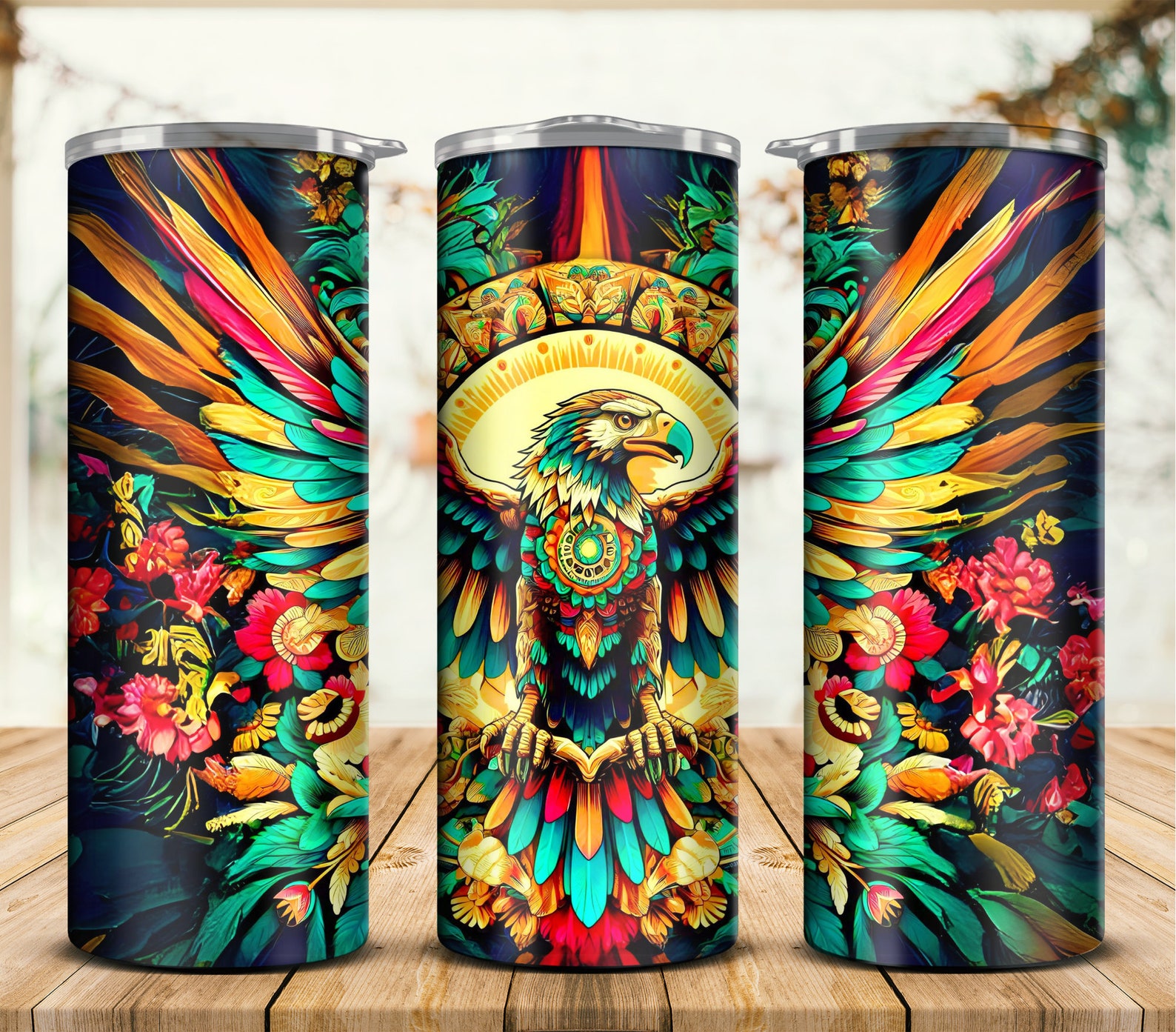 Aztec Png, Aztec Tumbler Wrap, Aztec Eagle Png, Aztec Eagle Tumbler ...