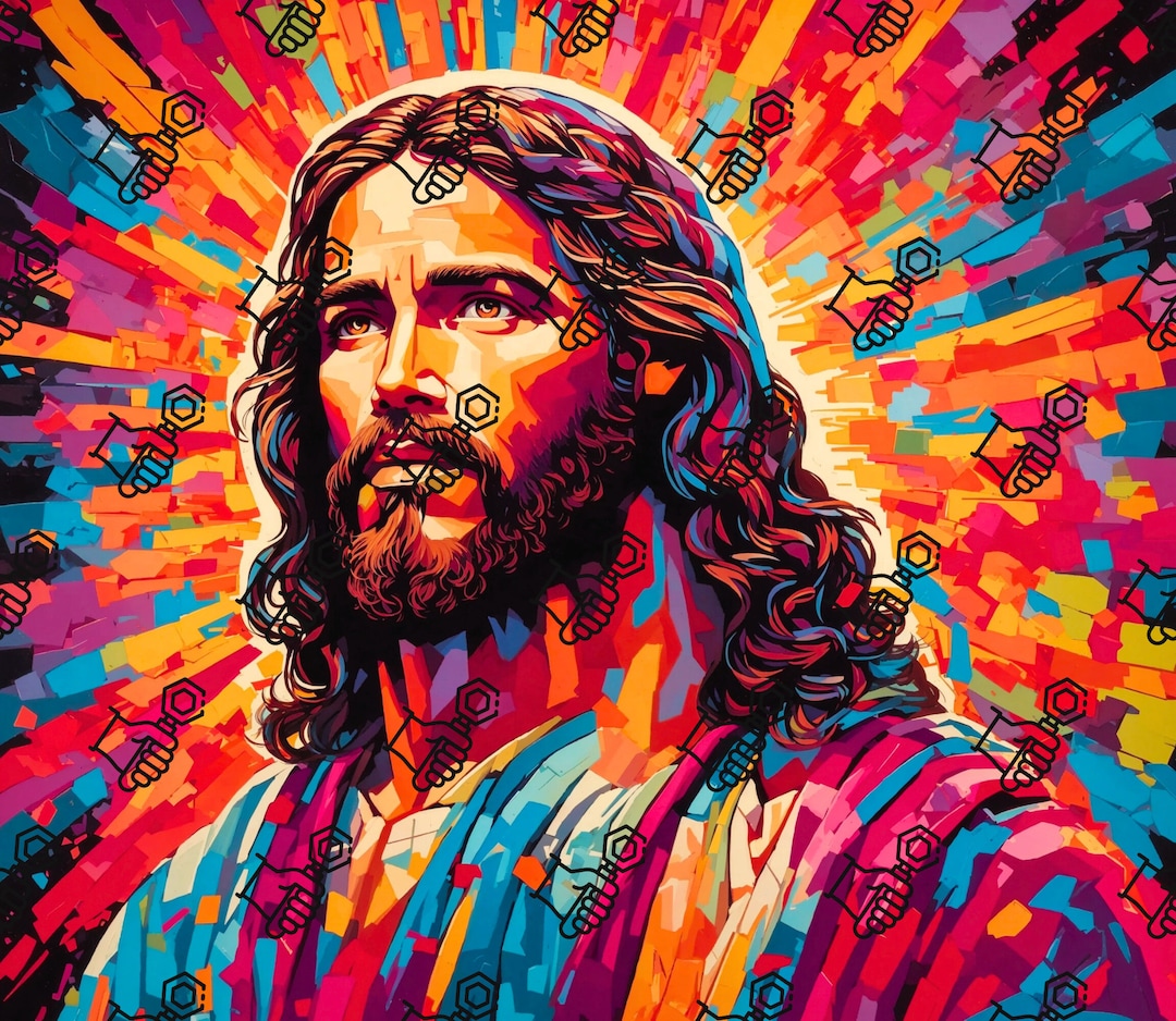 Jesus Tumbler Wrap, Jesus Png, Jesus Art Png, Jesus Art Tumbler Wrap ...