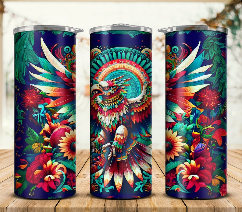 Aztec Png, Aztec Tumbler Wrap, Aztec Eagle Png, Aztec Eagle Tumbler ...