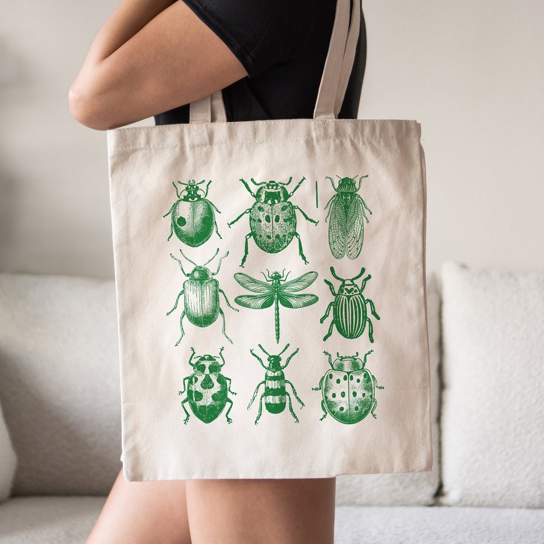 Bag With Bugs, Insects Bag, Bugs Tote, Wildlife Bag, Gift for Bug ...
