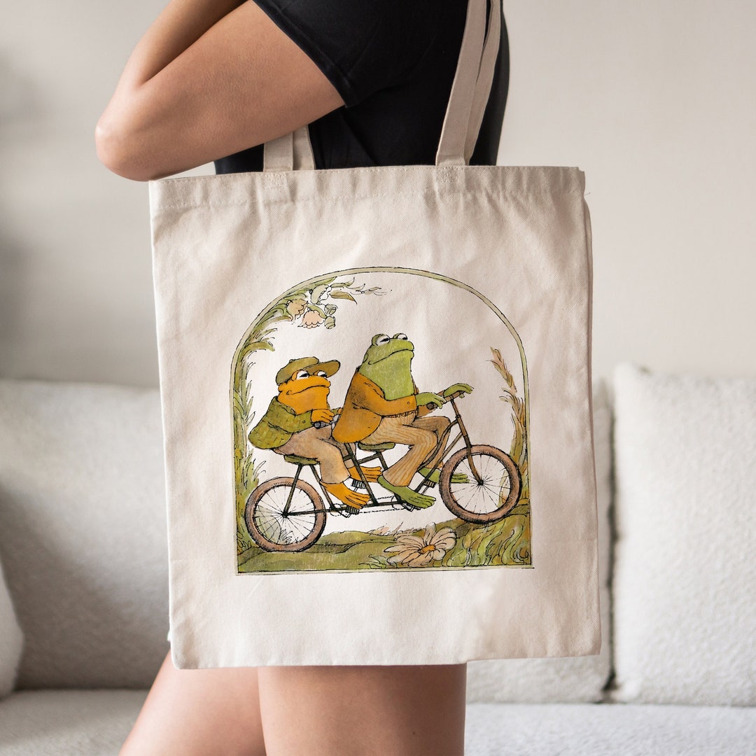 Frog and Toad Tote Bag, Tote Bag Frog, Book Tote Bag, Book Lover Tote ...