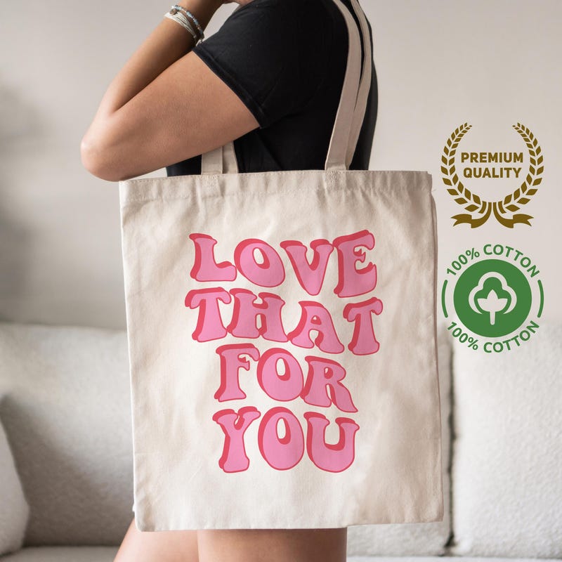 Preppy Tote Bag - Etsy