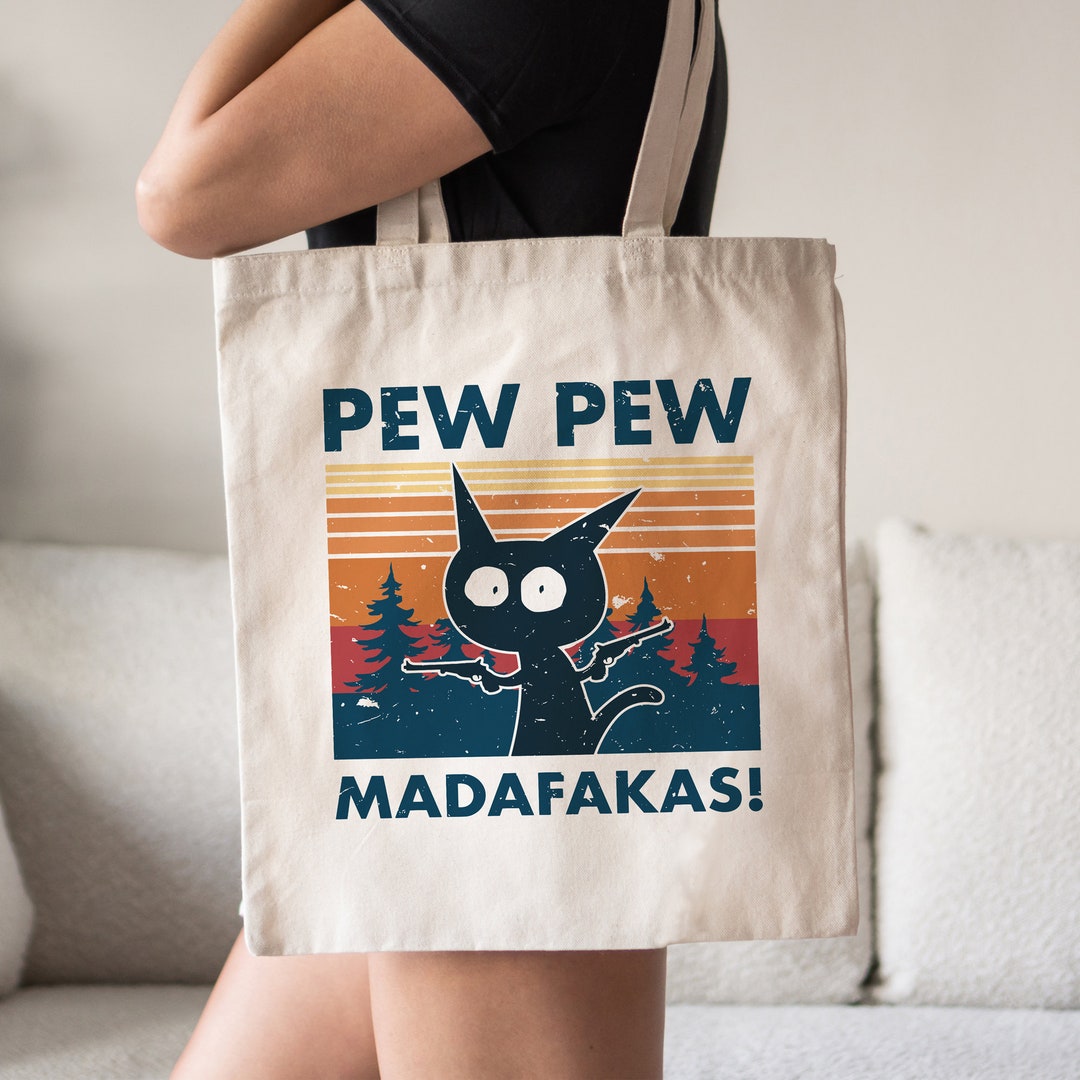 Cat Tote Bag, Cat Bag, Cat Lover Gift, Funny Cat Tote Bag, Cat Meme ...