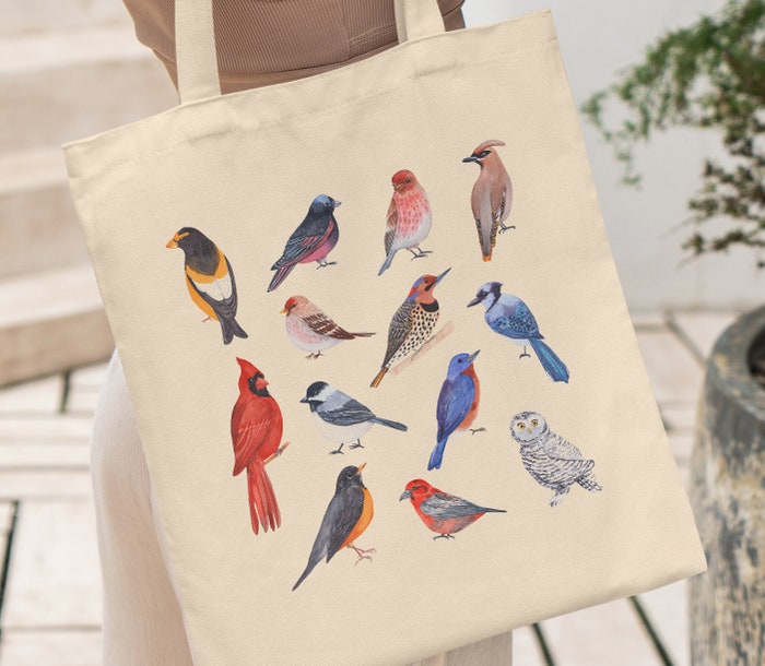 Bird Tote Bag - Etsy