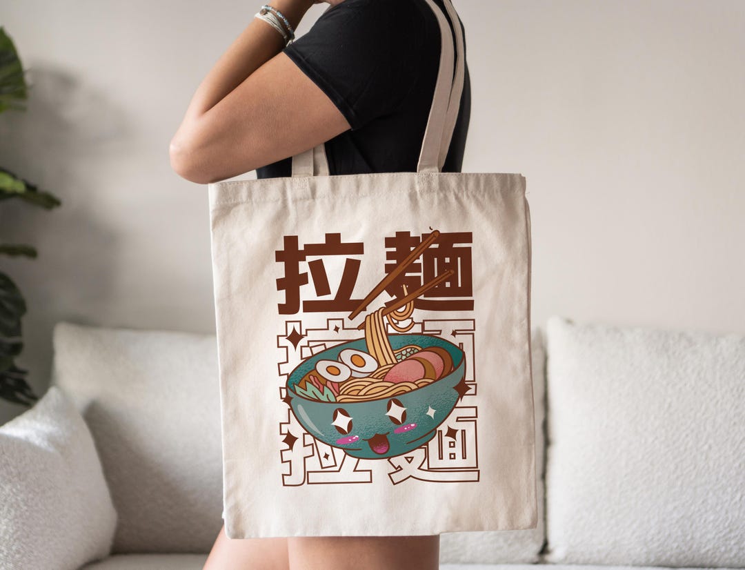 Ramen Gift, Ramen Bag, Ramen Lover Gift, Ramen Grocery Bag, Canvas Tote ...