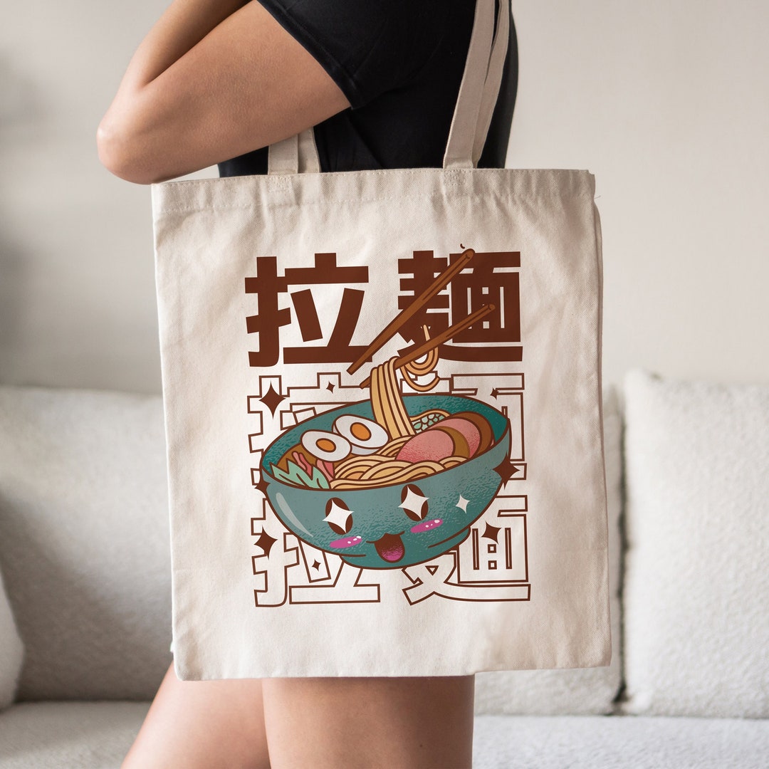Ramen Gift, Ramen Bag, Ramen Lover Gift, Ramen Grocery Bag, Canvas Tote ...