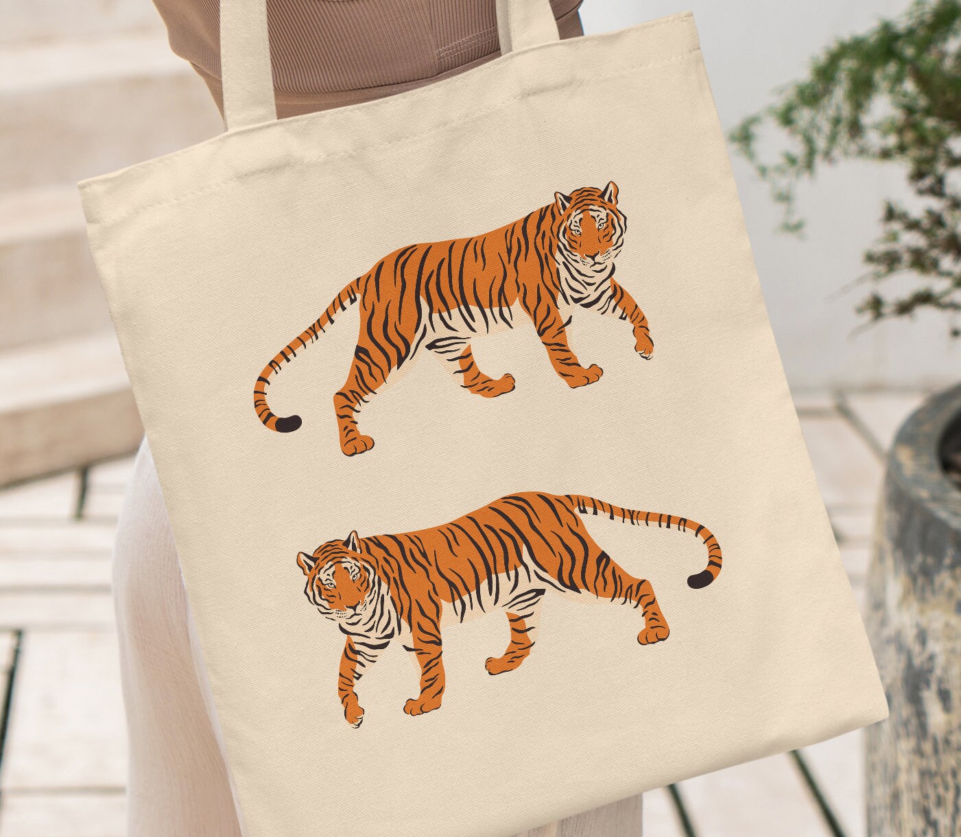 Tiger Tote Bag Tiger Bag Tiger Lover Gift Tote Bag - Etsy
