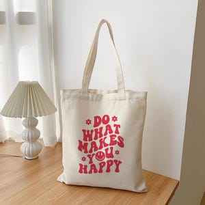 Positive Bag, Inspirational Bag, Boho Tote Bag, Hippie Tote, Self Care ...