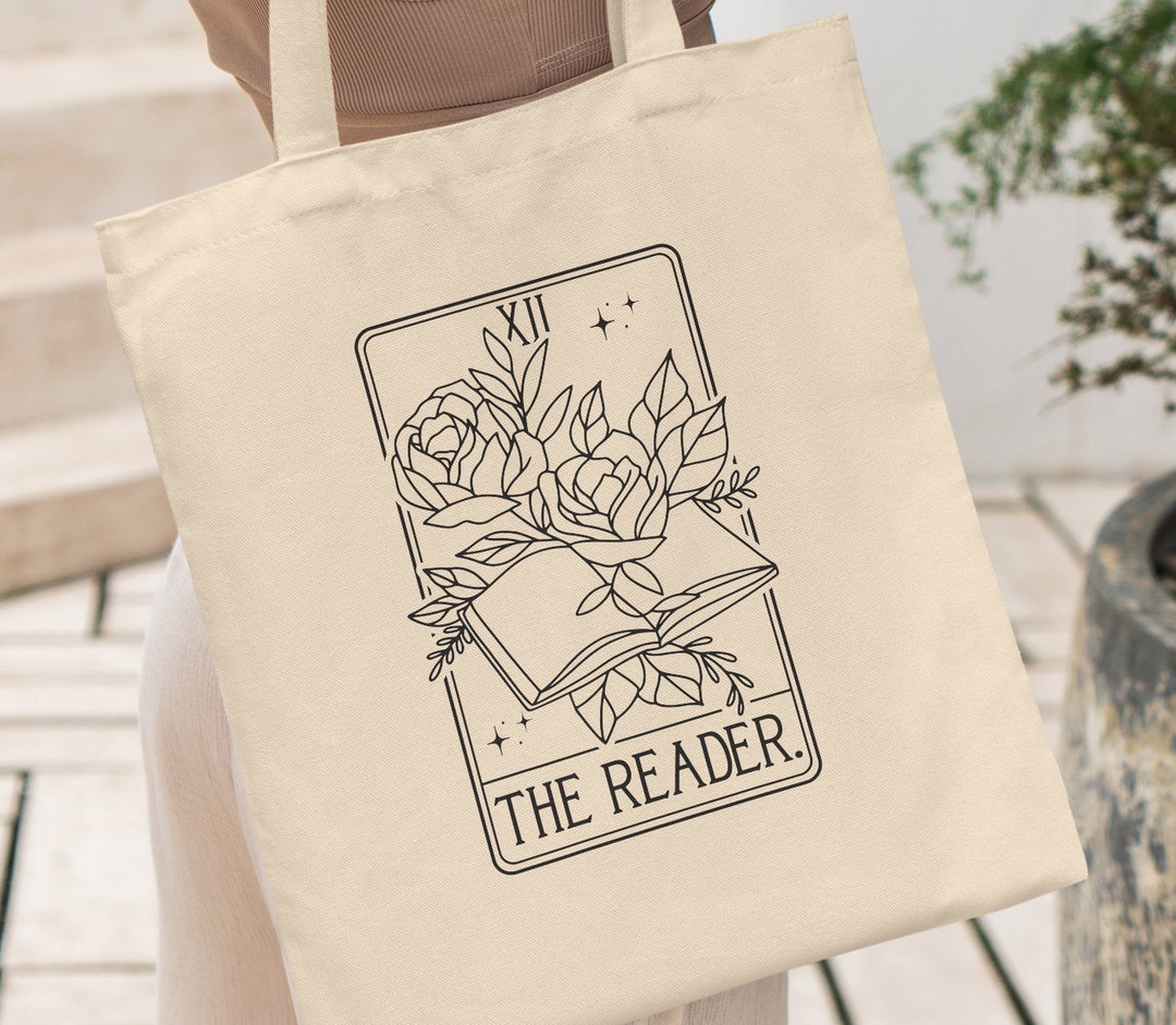 Book Tote Bag Teacher Tote Bag Reader Tote Bag Book Lover - Etsy
