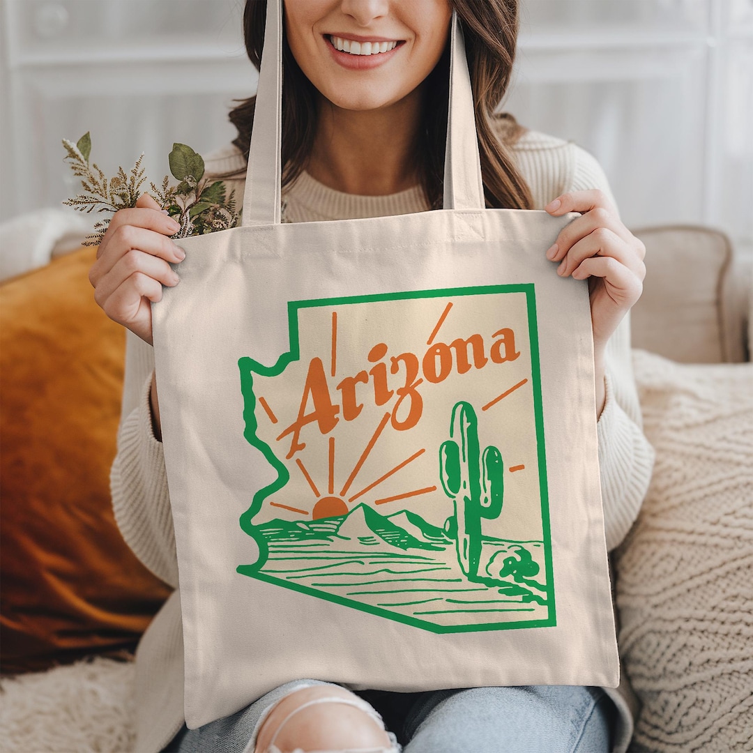 Arizona Gifts, Arizona Tote Bag, Arizona Bag, Arizona State, Cactus ...