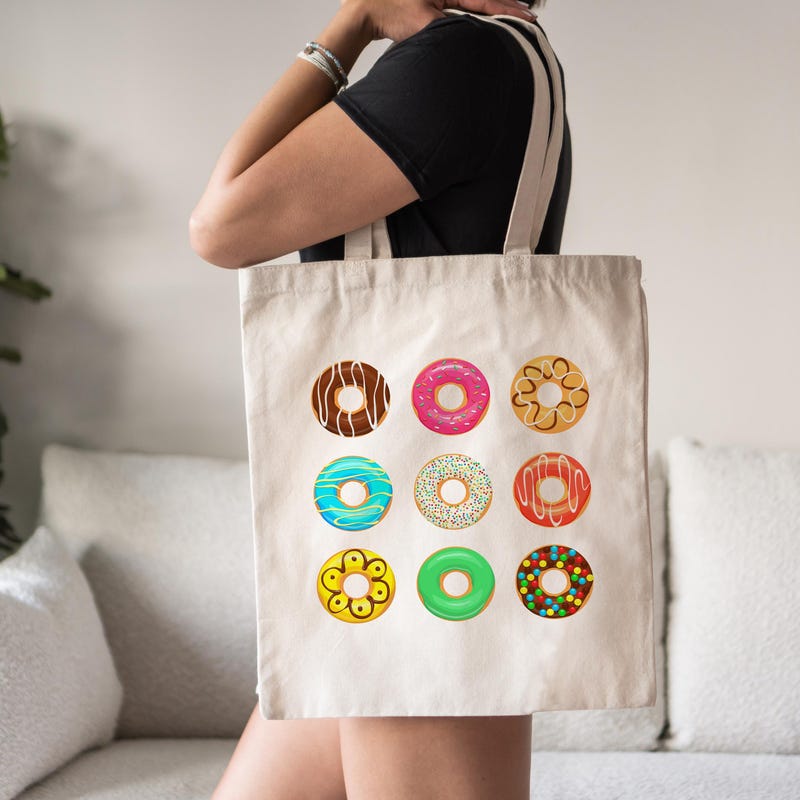 Donut Tote Bag - Etsy