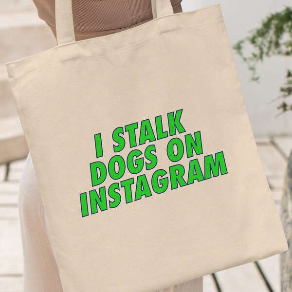 Funny Dog Tote Bag - Etsy