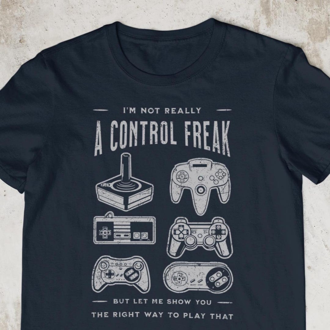 Control Freak Gamer Shirt, Video Game Controller Tee - Etsy