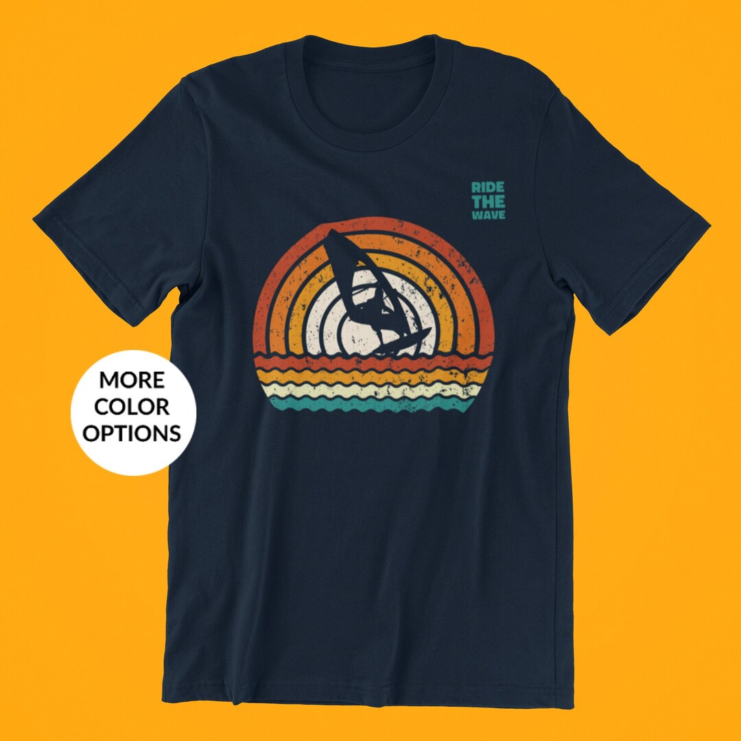 Retro Windsurfing T Shirt Vintage Windsurf Tee Ride the - Etsy