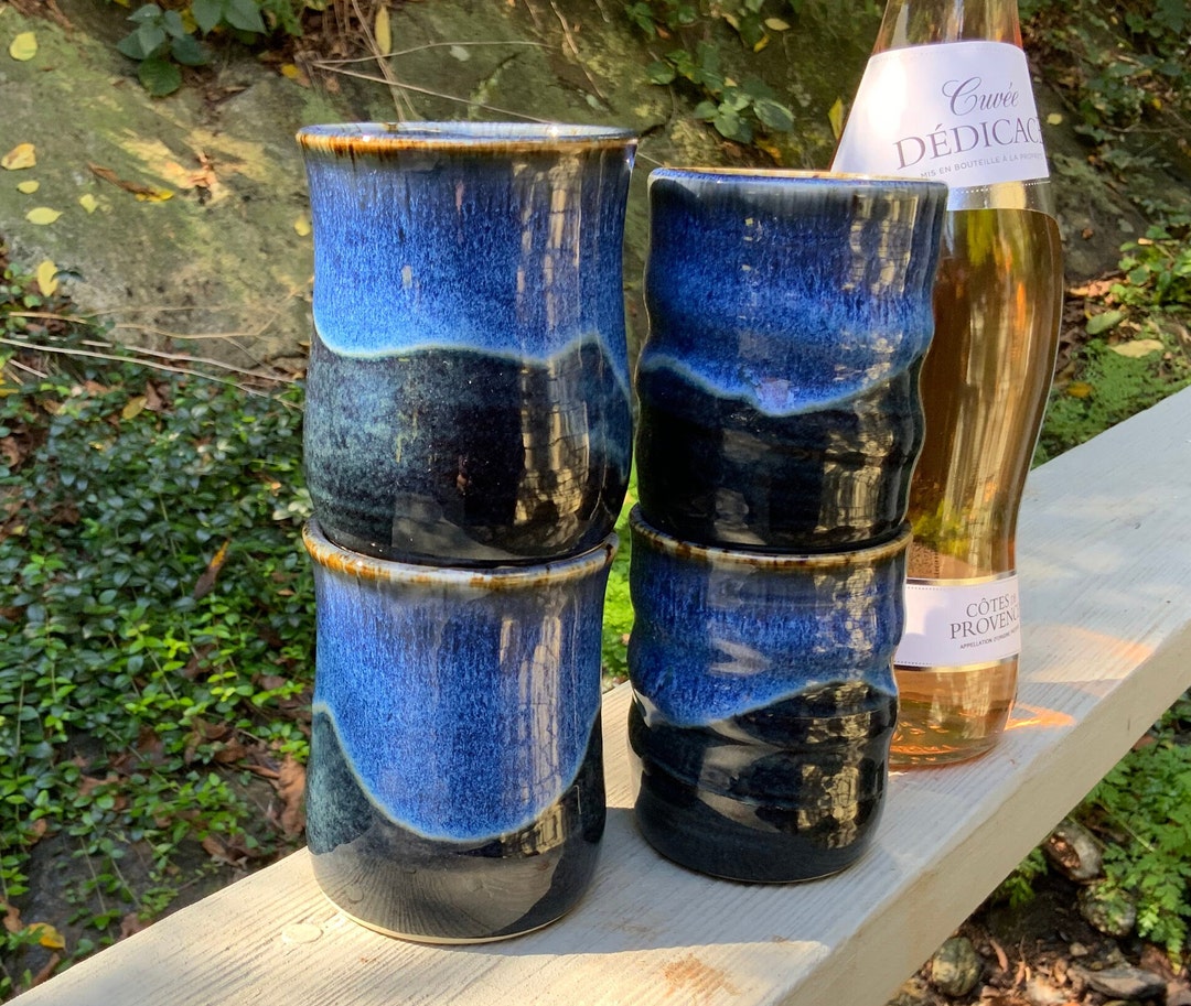 Ceramic Swirly Curvy Wine Whiskey Glass Cocktail Cup Small Cups - Etsy