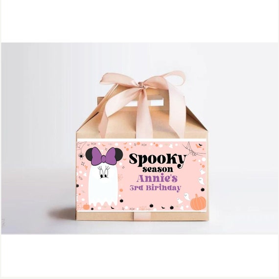 Editable and Printable Spooky Season Minni Head Halloween Box - Etsy