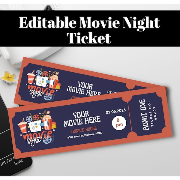 Date Night Ticket Template - Etsy