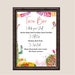 Printable and Editable Taco Bar Menu, Taco Party Menu Template, Taco ...