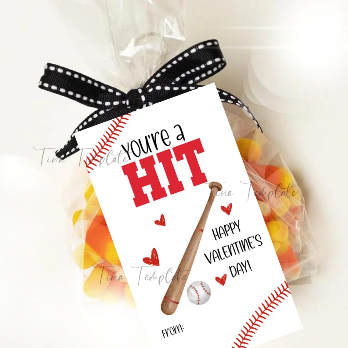 Editable Baseball Valentine Cards Template, Baseball Sport Kid ...