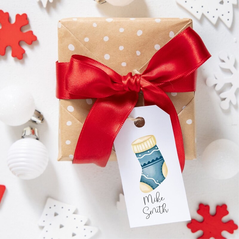 Christmas Sock Gift Tag - 60+ Gift Ideas for 2025