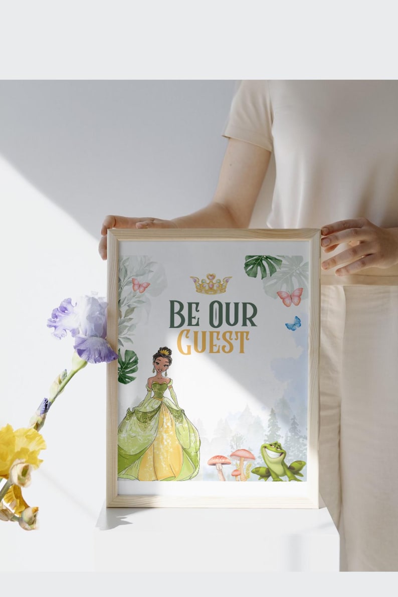 Printable Princess Sign Template, Little Princess Party Decoration ...