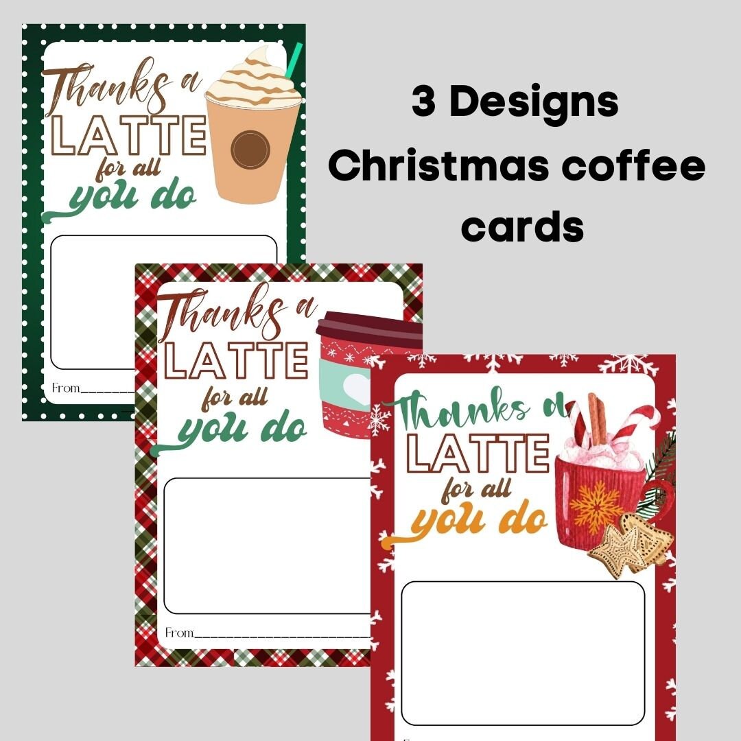 Editable Thanks A Latte Gift Card Holder Printable Teacher Gift ...