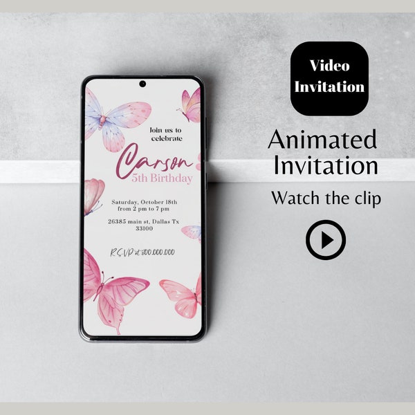 Butterfly Invitation - Etsy