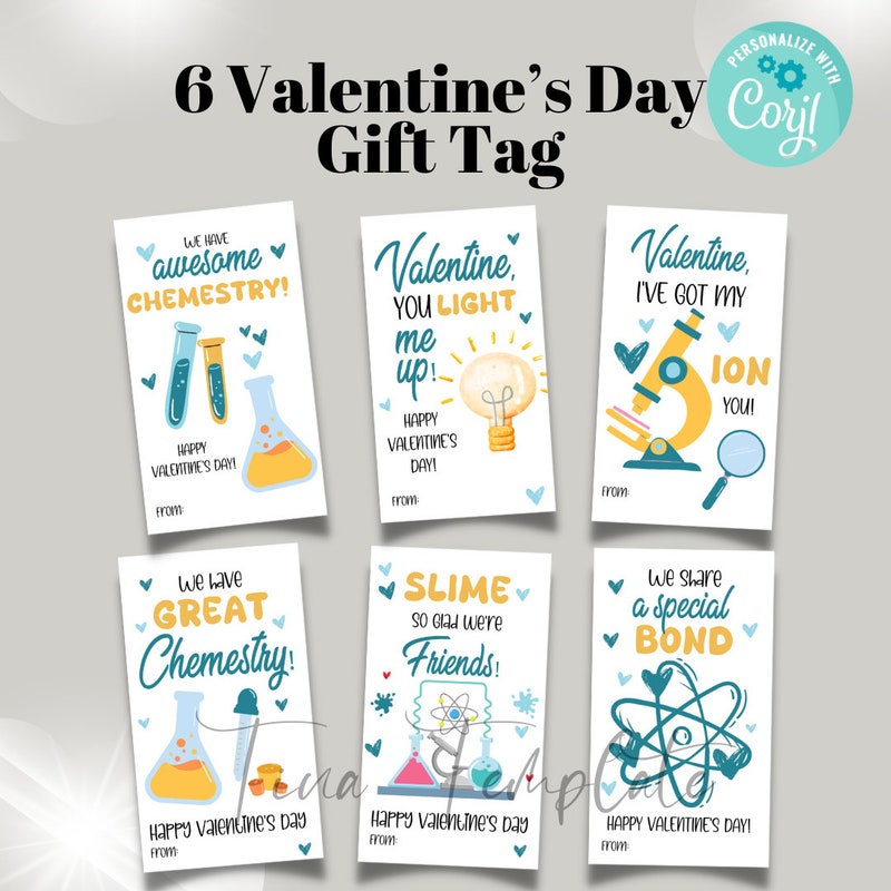 Chemistry Valentines Card - Etsy