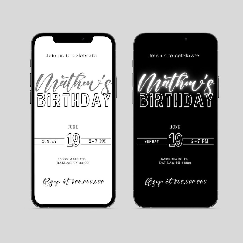 Phone Invitation - Etsy