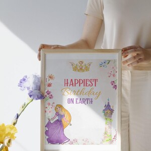 Printable Princess Sign Template, Little Princess Party Decoration ...