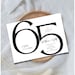 Editable and Printable 65th Elegant Birthday Invitation Template, Sixty ...