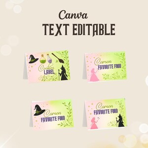 Editable and Printable Wicked Food Labels Template, Wicked Party ...